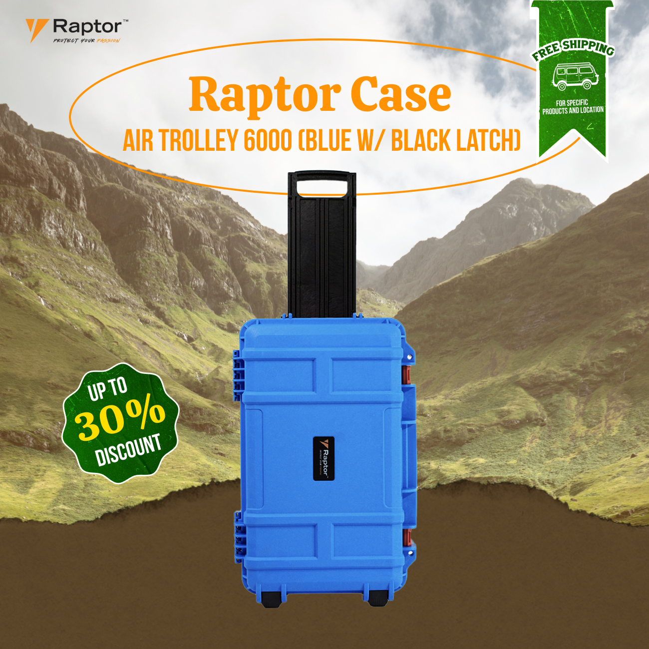 Raptor | Hard Case - Luggage Trolley 6000