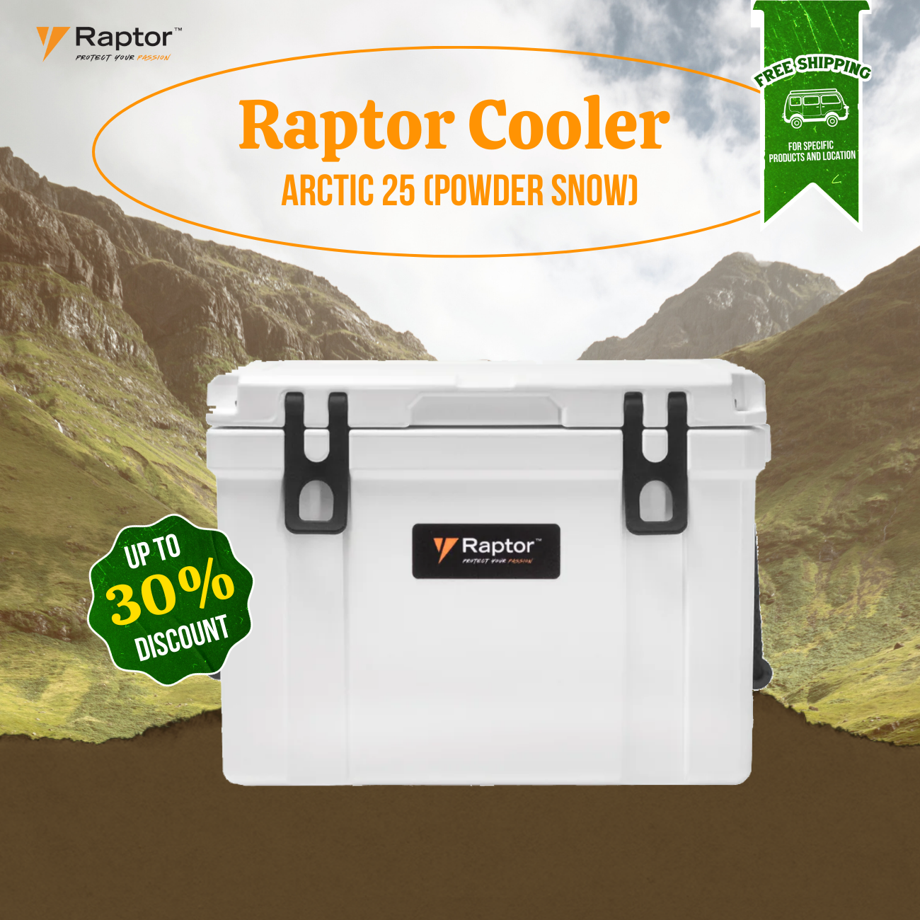 Raptor Cooler Arctic Hand Carry 25